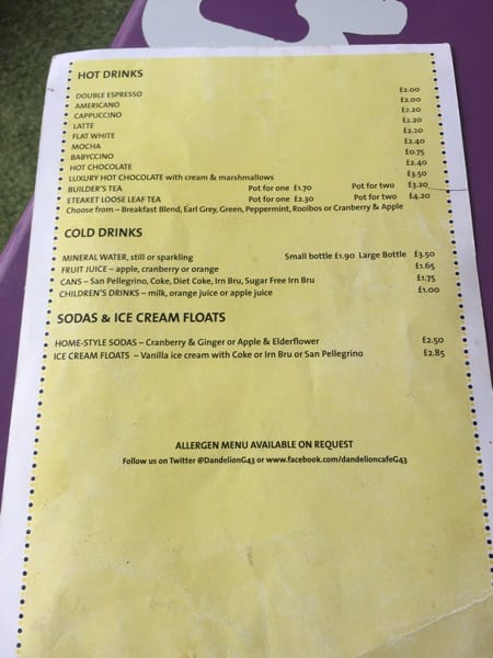 Cafe Review: Dandelion Cafe, Newlands Park, Glasgow • Foodie Explorers ...