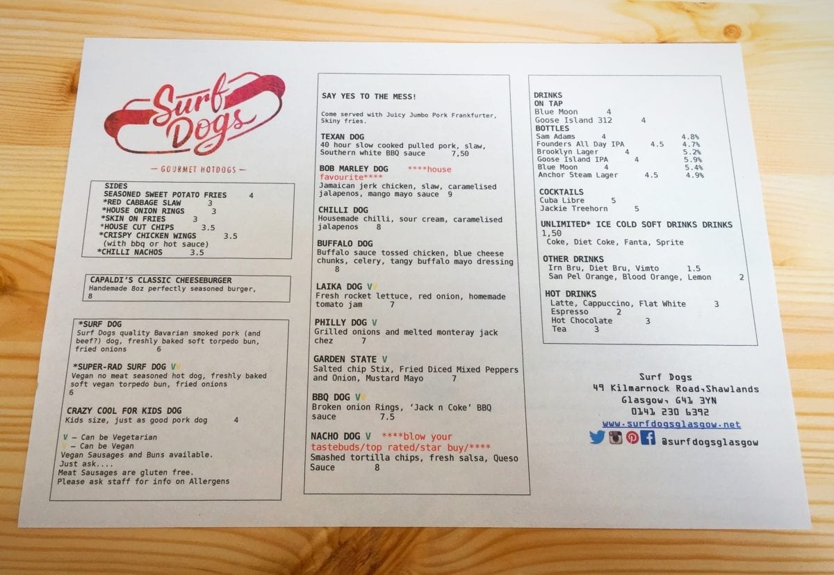 Food review: Surfdogs, 49 Kilmarnock Road, Glasgow *CLOSED* • Foodie ...
