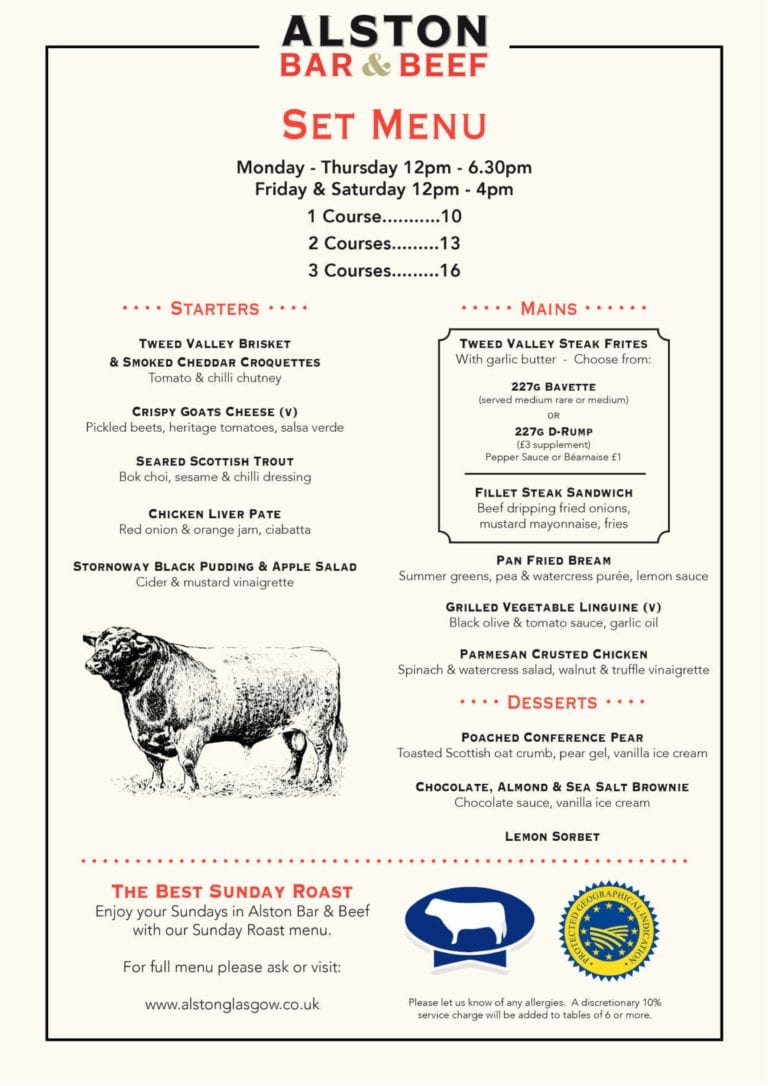 Food Review: Alston Bar & Beef set menu, Glasgow • Foodie Explorers