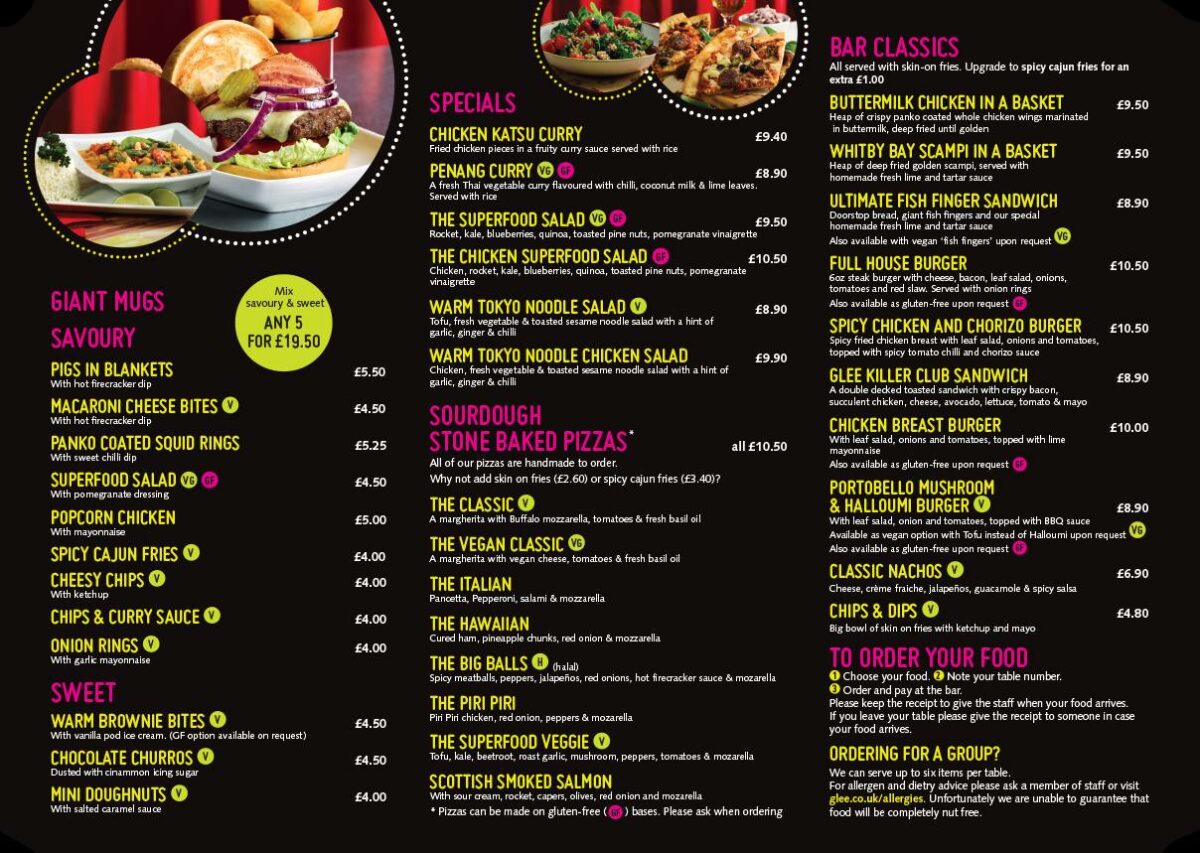 The Glee Comedy Club opens in Glasgow • Foodie Explorers