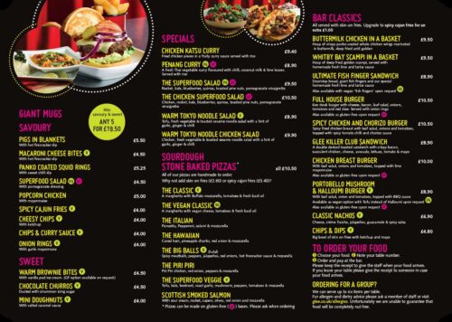 The Glee Comedy Club opens in Glasgow • Foodie Explorers