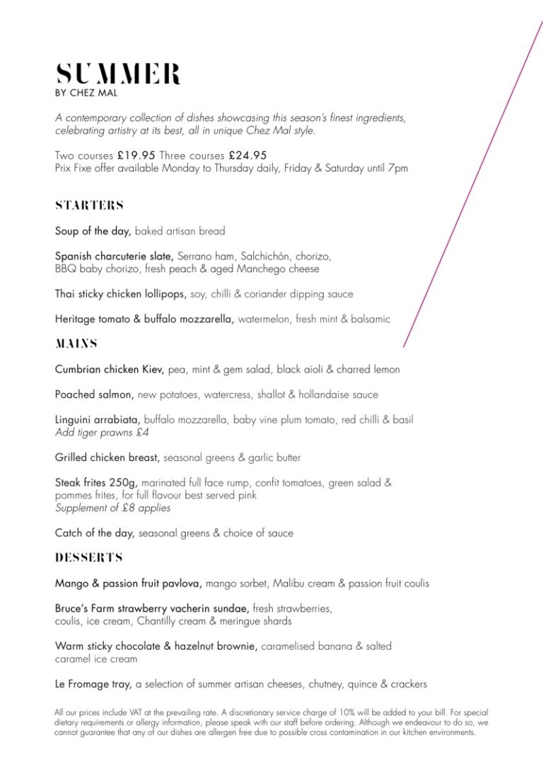 Summer Menu launches at Chez Mal, Malmaison Glasgow • Foodie Explorers