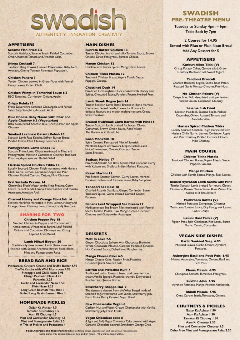 Food Review: Swadish Modern Indian Cuisine, Glasgow • Foodie Explorers