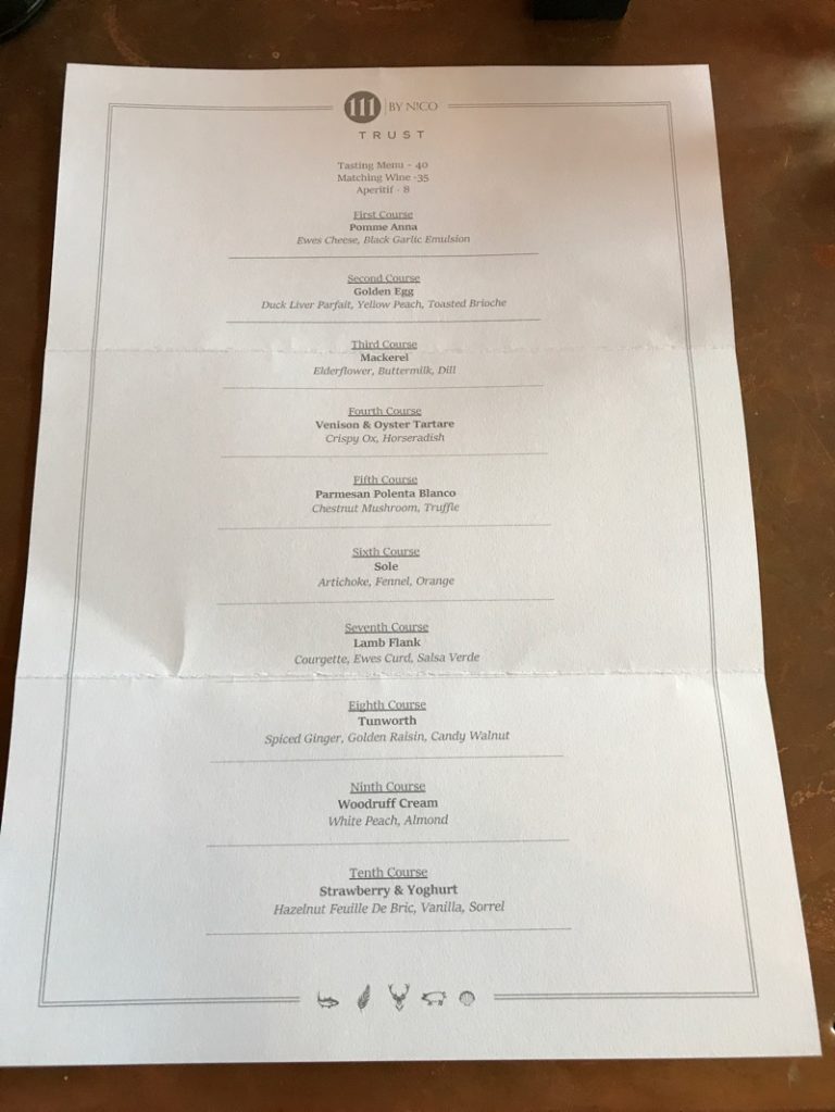 Ten course tasting menu at 111 by Nico • Foodie Explorers