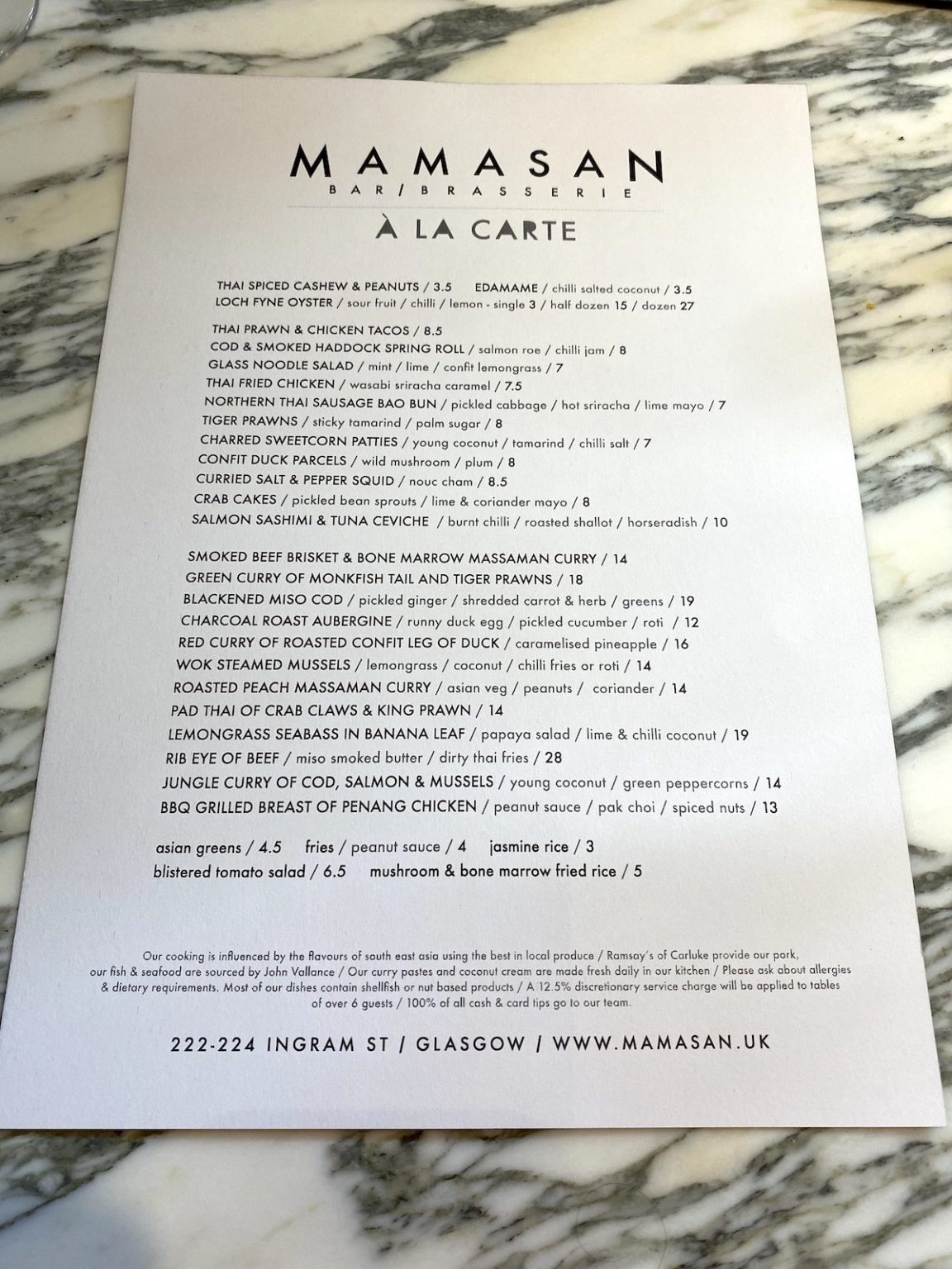 Food review: Mamasan, Ingram St, Glasgow • Foodie Explorers | UK Food ...