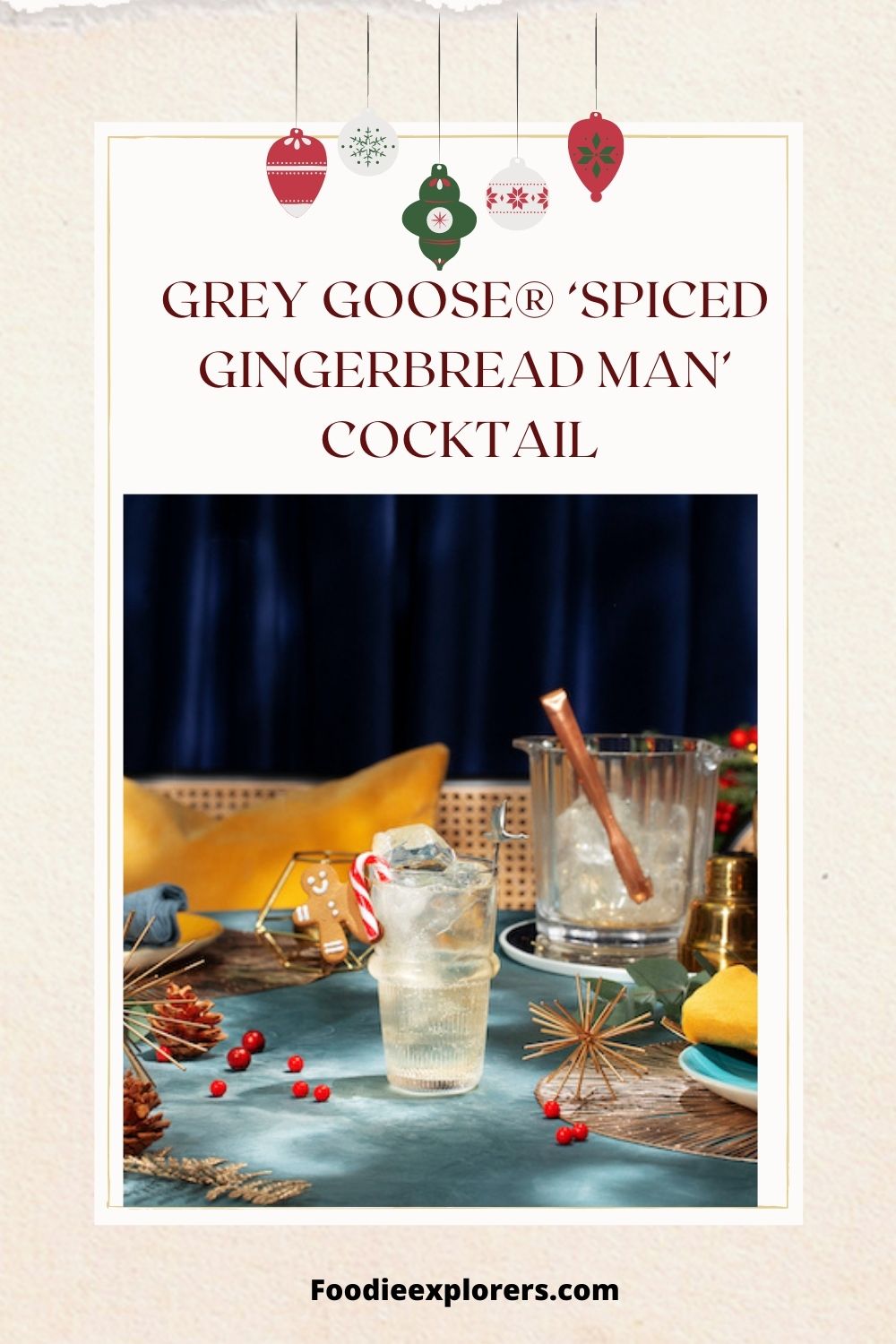 Cocktail Recipe : GREY GOOSE® ‘Spiced Gingerbread Man’ • Foodie Explorers