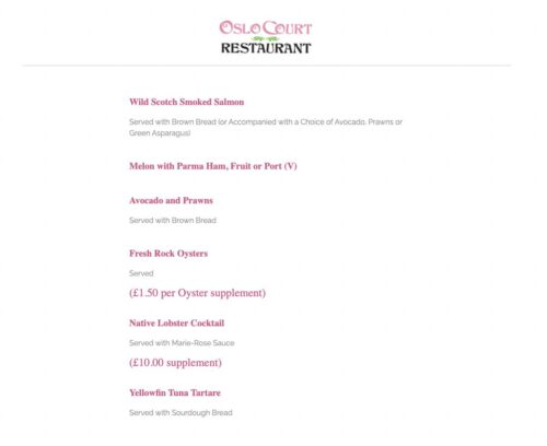 Oslo Court Restaurant, St John’s Wood, London • Foodie Explorers