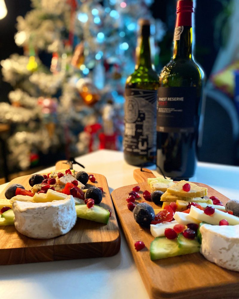 The Simplest Christmas Tree Cheese Board • Foodie Explorers