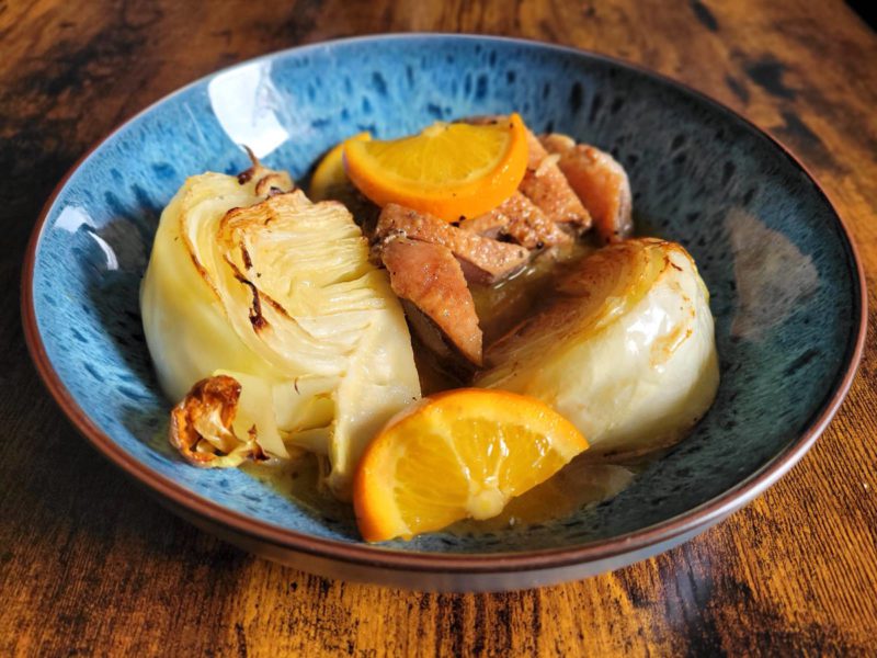 Duck breast with orange and cabbage recipe • Foodie Explorers