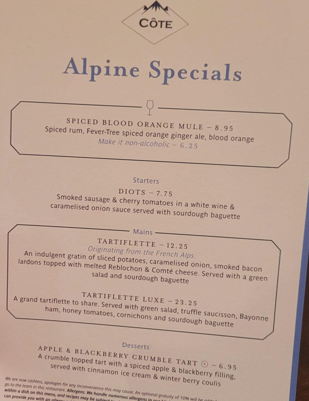 January Special at Cote • Foodie Explorers