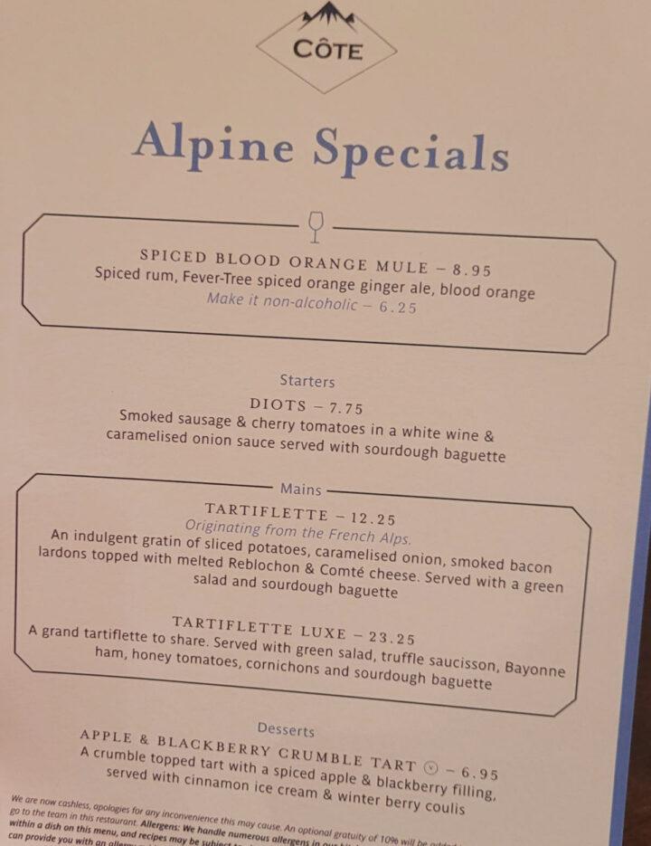 January Special at Cote • Foodie Explorers