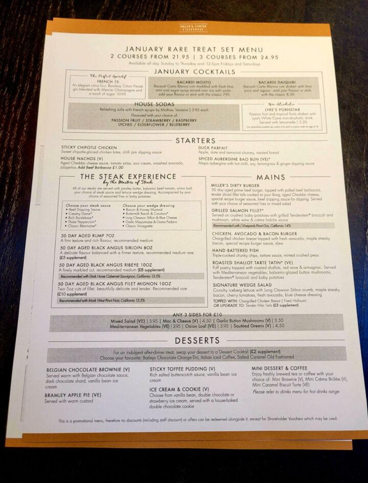 Miller and Carter, St Vincent Street, Glasgow • Foodie Explorers